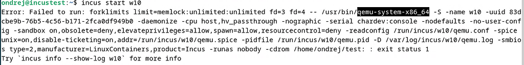 How to check what commands Incus sends to QEMU? - Incus - Linux ...