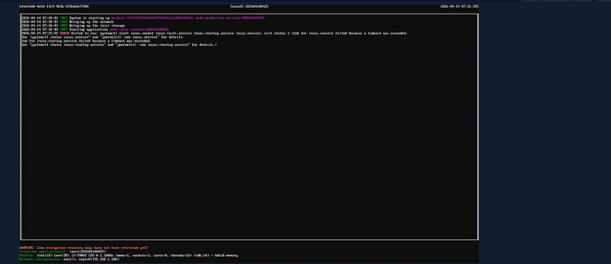 Changed network and now not able to connect - IncusOS - Linux ...