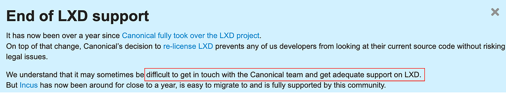 How similar is Incus to LXD? - Linux Containers Forum