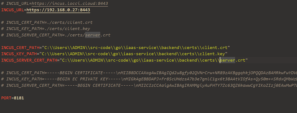 Incus Go client unable to read pem certificate while accessing remote host - Incus - Linux ...