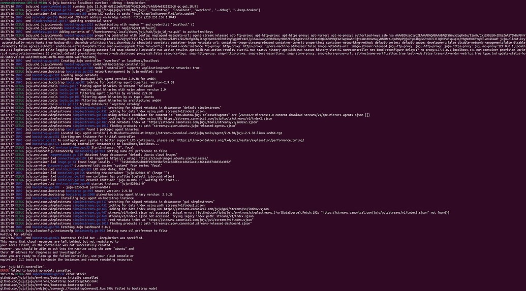 Juju bootstrapping error in LXD - LXD - Linux Containers Forum