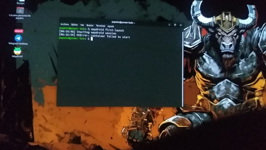 Waydroid: Failed session start - LXC - Linux Containers Forum